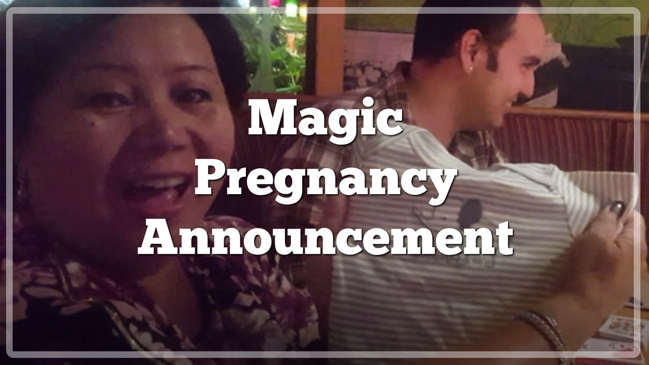 Magic Trick Pregnancy Reveal - YouTube