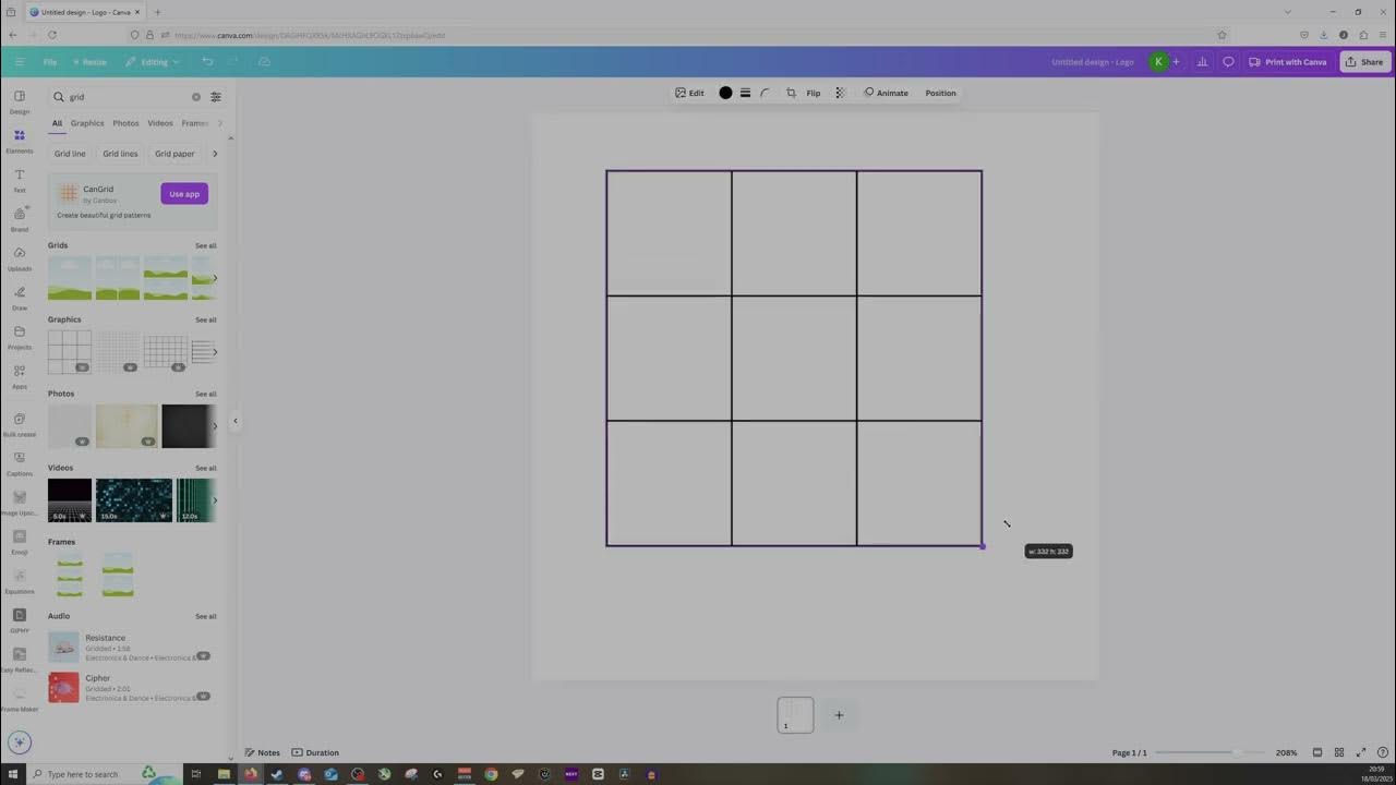 How to Make Grid in Canva - YouTube
