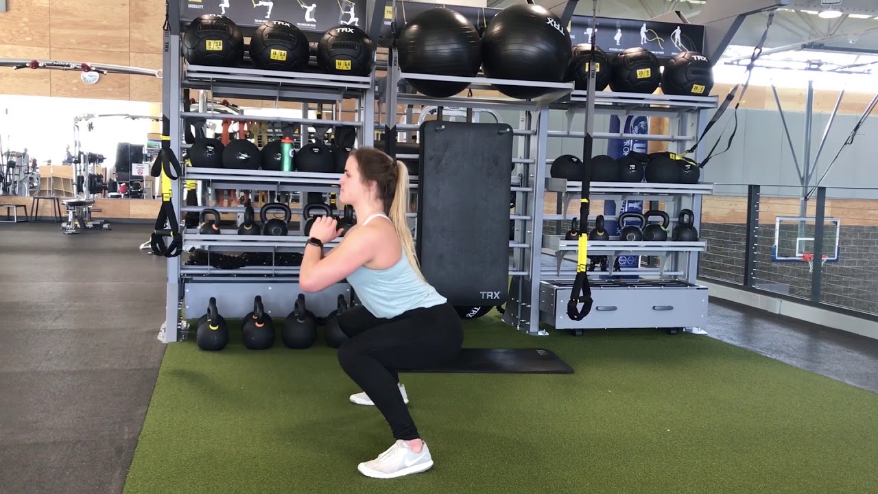 Bodyweight Pulse Squat - YouTube