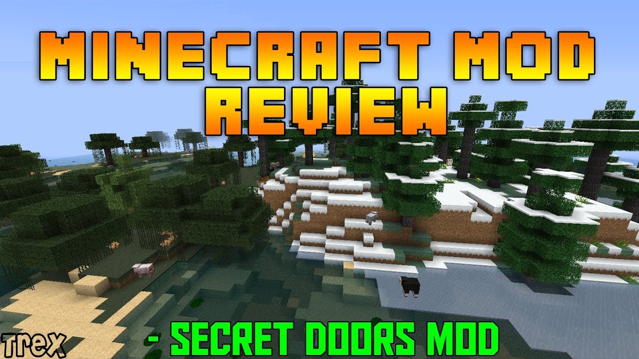 [Minecraft Mod Review] Secret Doors Mod - YouTube