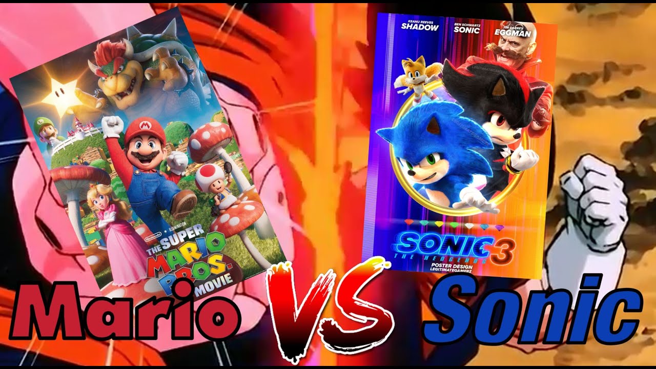 Mario movie vs Sonic movie the only film that can defeat Mario - YouTube