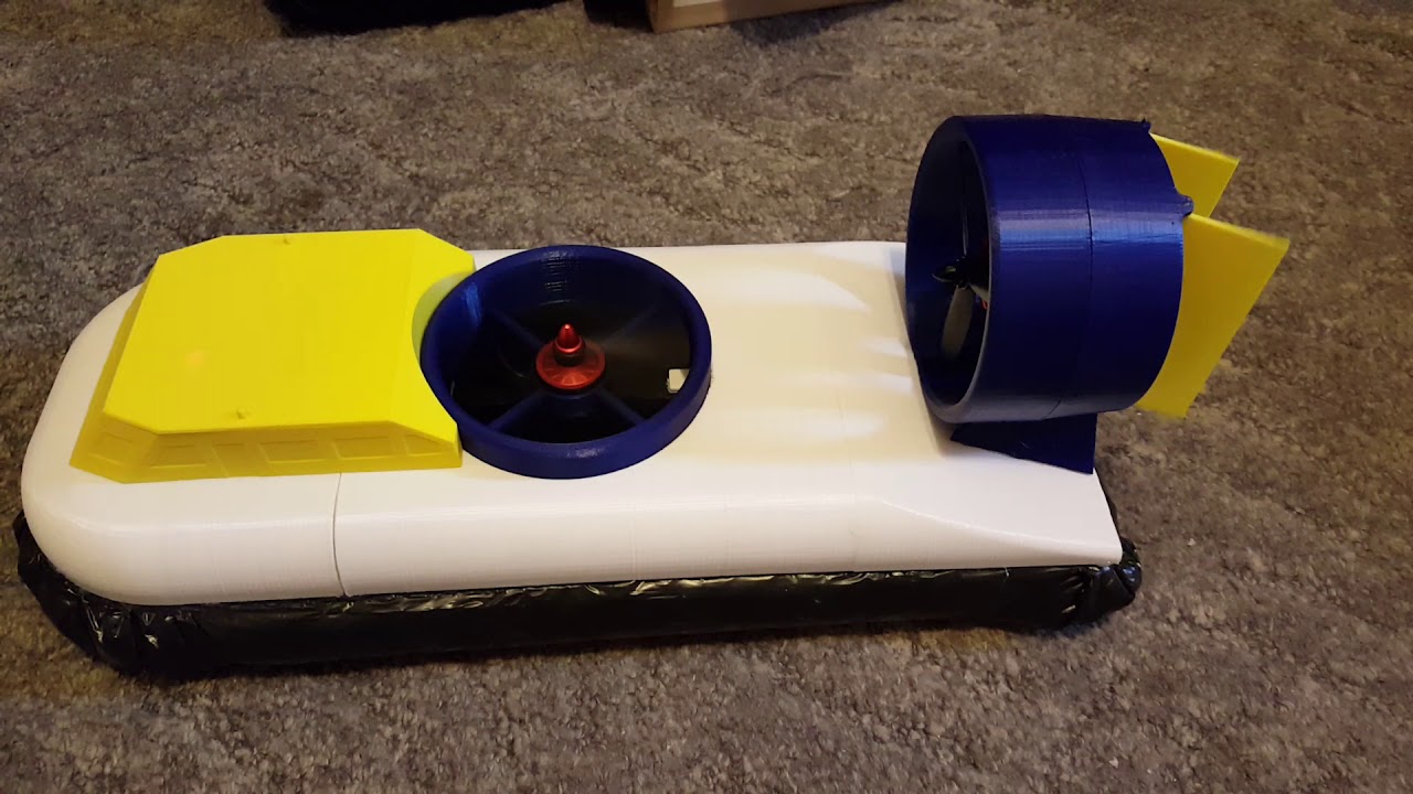 3D printed RC Hovercraft - YouTube