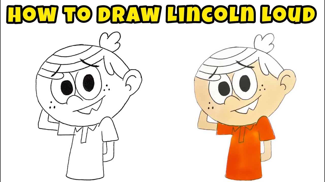 How to Draw Lincoln Albert Loud – Create Main Character of The Loud ...