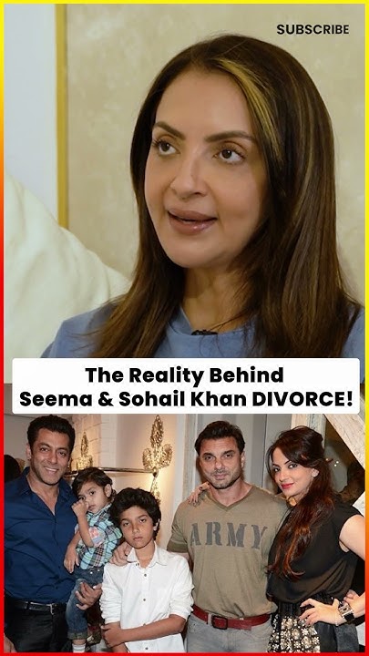 Seema Kiran Sajdeh on kids and moving on with life after divorce with Sohail Khan. #shorts - YouTube