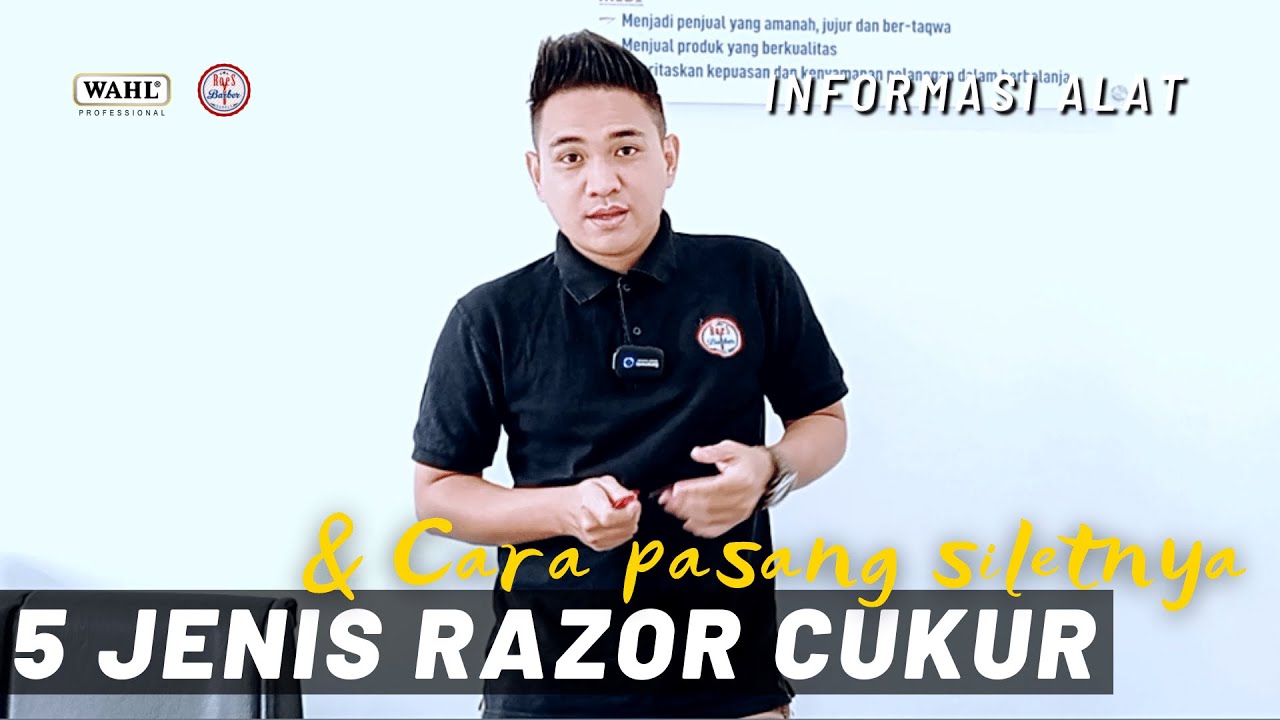 5 JENIS RAZOR POTONG RAMBUT & CARA MEMASANG SILET PADA RAZOR - YouTube