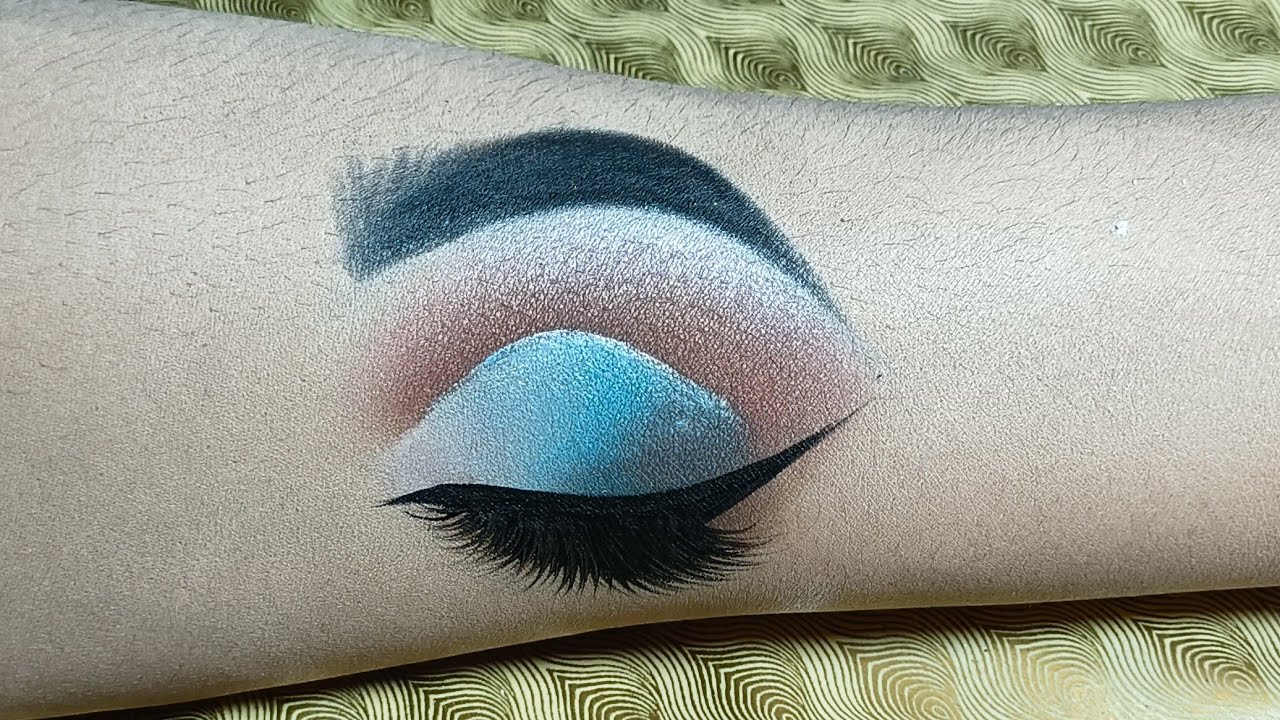 eyeshadow practice on hand | simple easy eye makeup 💄 | eye makeup ...