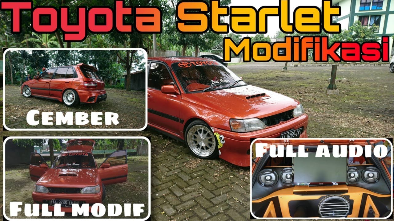 Toyota Starlet Modifikasi, Cinematic Video|Keren banget... - YouTube