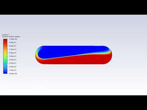 Water/Air Container / VOF sloshing simulation in Ansys Fluent / CFD - YouTube