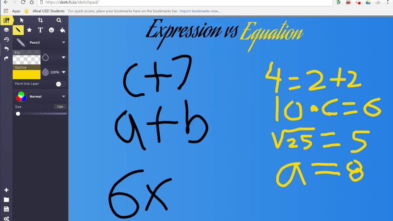 Equations vs Expressions - Alexis - 6th Grade - YouTube