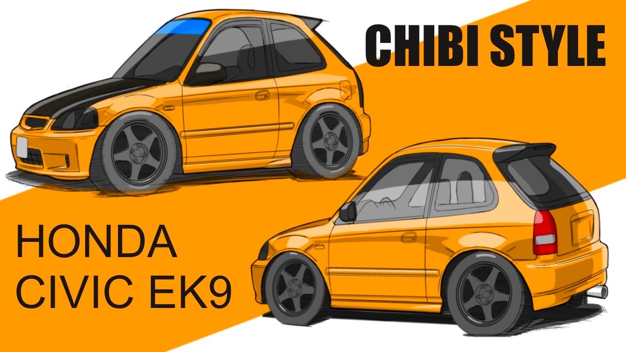 Chibi Style Honda Civic Ek9 - YouTube