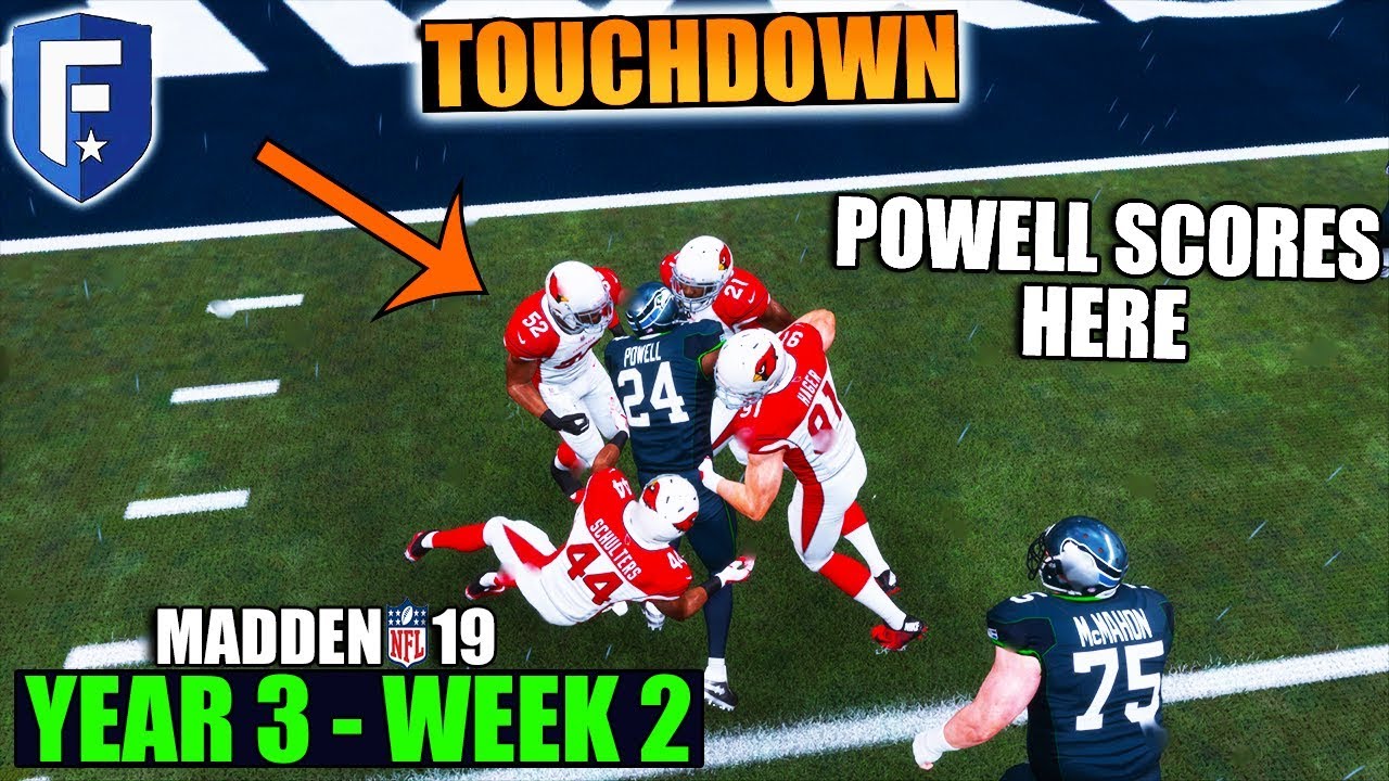 Madden 19 Seahawks Franchise | He Actually Scores On This | Year 3 ...
