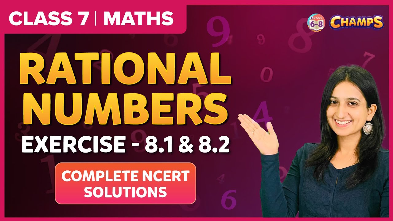 Rational Numbers | Complete NCERT Solutions | Exercise - 8.1 and 8.2 ...