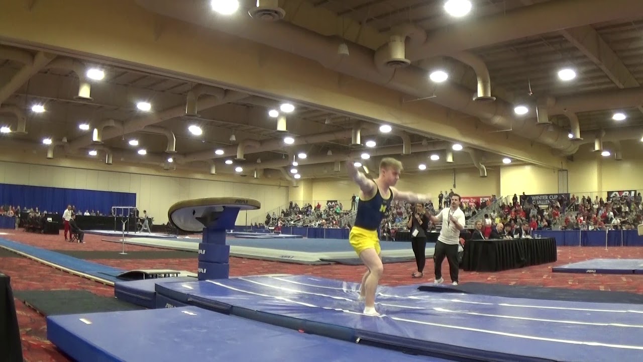 Cameron Bock - Vault - 2019 Winter Cup Senior Prelims - YouTube