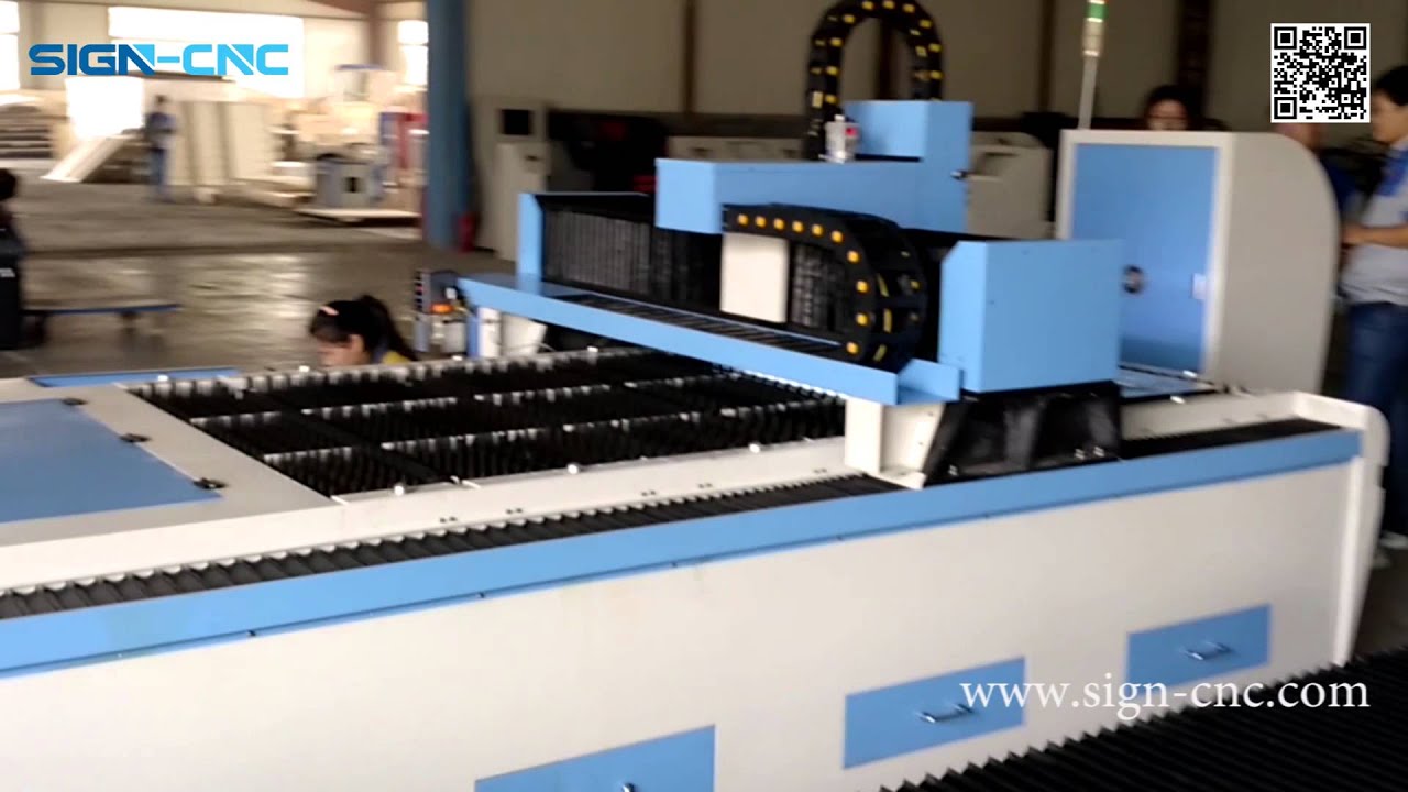 SIGN-1325 Fiber 500W laser cutting machine, metal cutting, China cnc ...