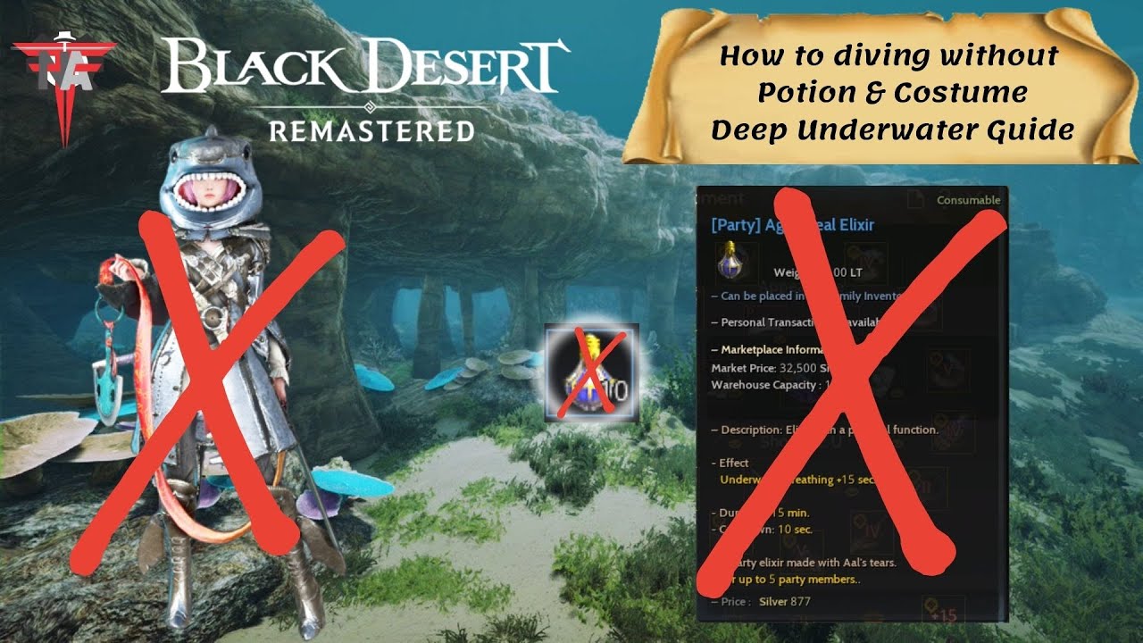 Black Desert Online [BDO] - How to Diving / Swimming Underwater without ...
