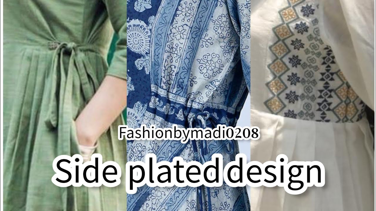 new side plated design /suit frok kurti - YouTube