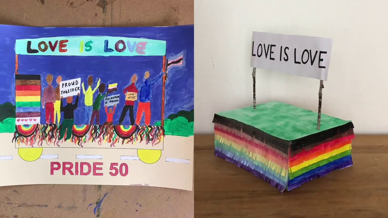Mini Pride Floats | Make Art at Home - YouTube