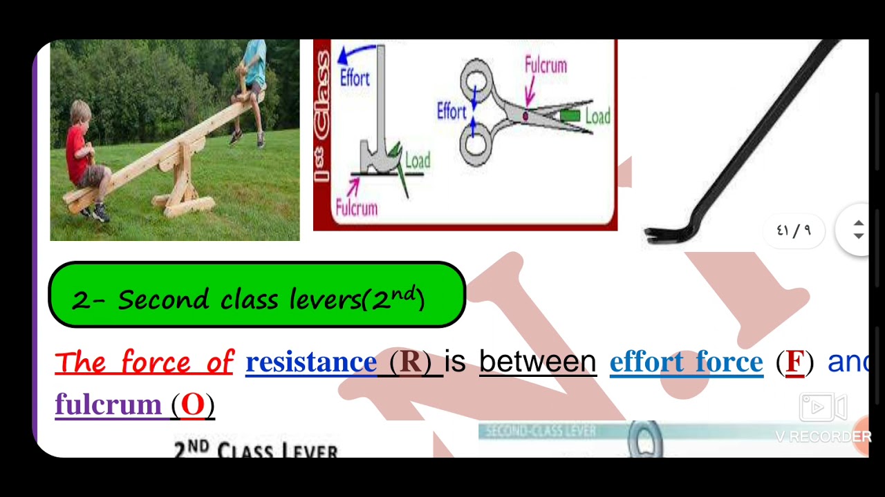 Science Grade 6 Second term U1 L1 (Part 2) Types of levers - YouTube