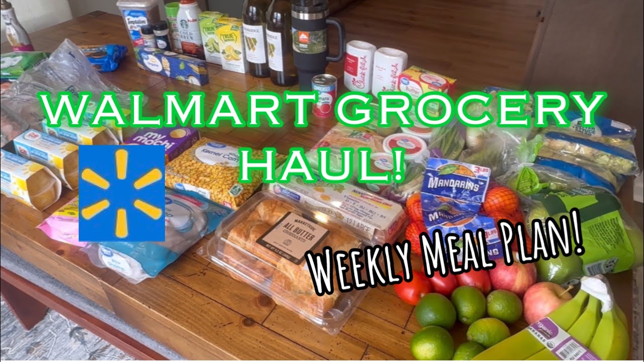 WALMART GROCERY HAUL! MENU PLAN FOR THE WEEK! 🍂 - YouTube