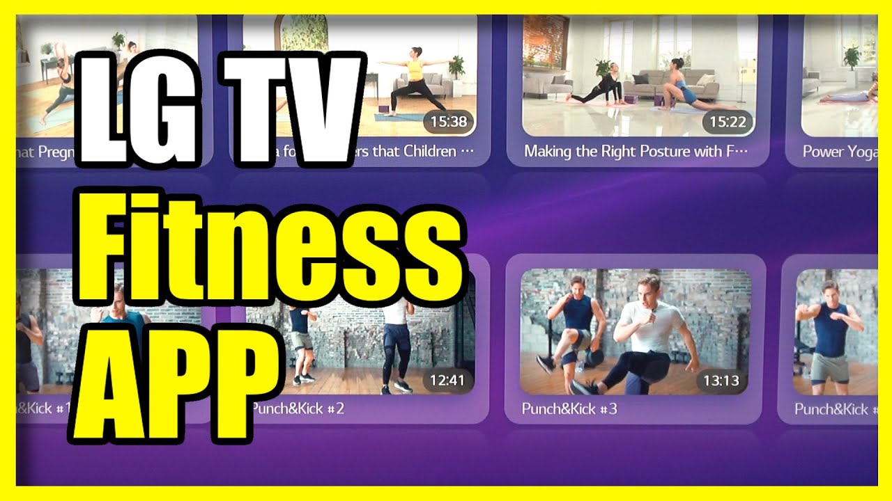 How to lose weight & get in shape using LG TV Fitness App (Easy ...