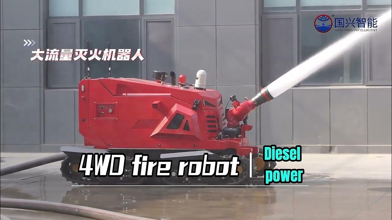 Guoxing intelligent mobile fire fighting robot for fire safety # ...