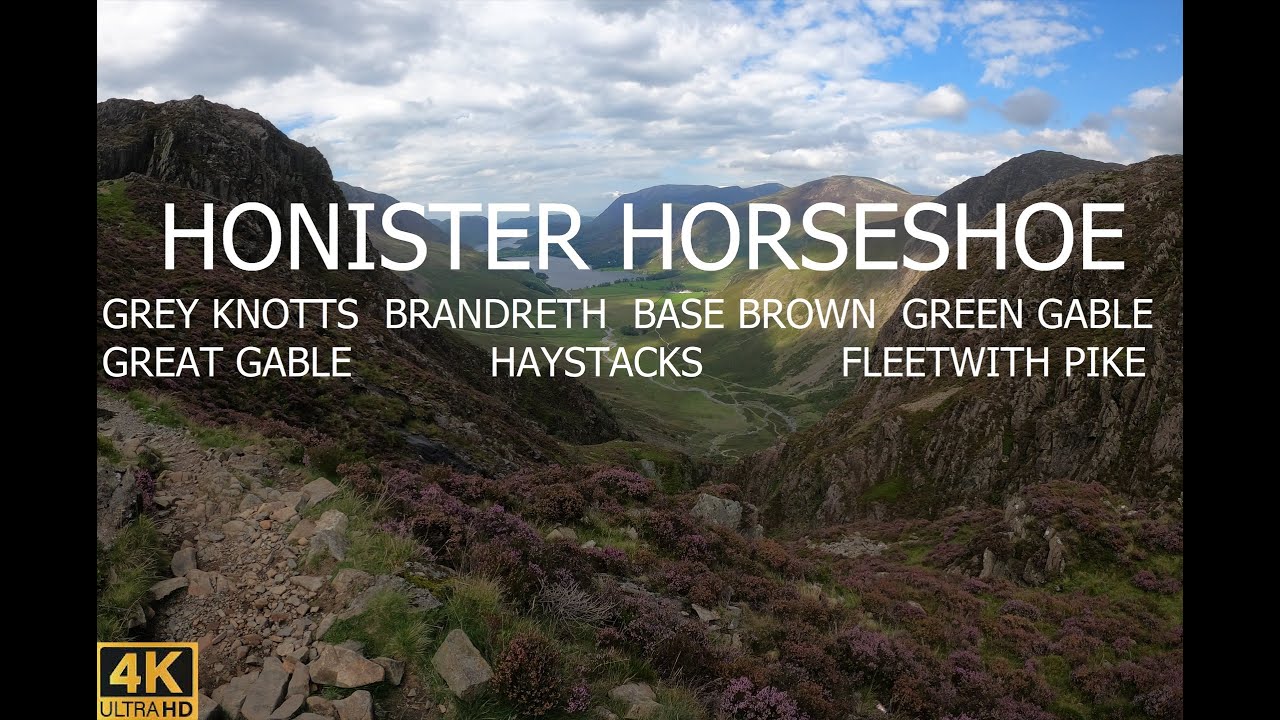 HONISTER HORSESHOE - GREY KNOTTS, BRANDRETH, BASE BROWN, GREEN & GREAT GABLE, HAYSTACKS ...