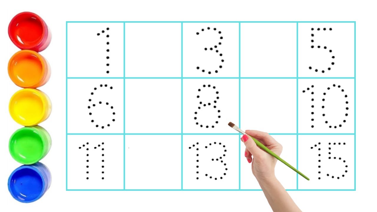 Learn to Counting 1 to 15 | 123 numbers |one two three, 1 से 100 तक ...
