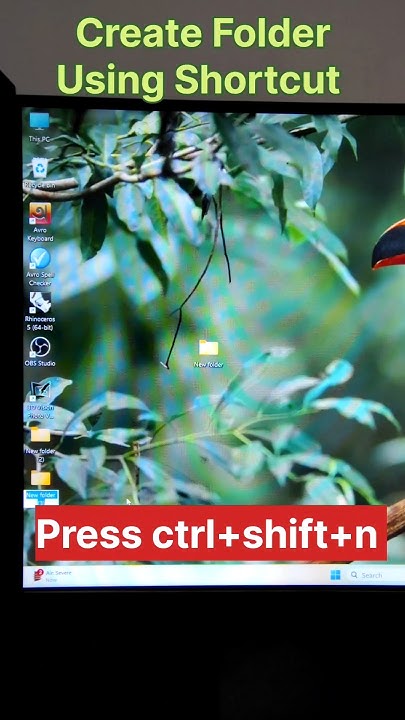 📁 How to create folder with shortcut #computershortcut #computertricks #computerknowledge # ...