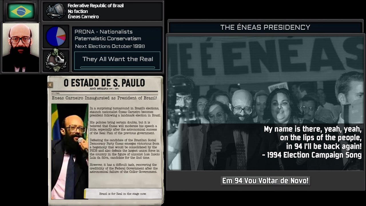 TNO Custom Super Events: (OTL) The Éneas Presidency - YouTube