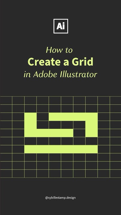 Create Grid | Adobe Illustrator Tutorial #adobeillustratortutorial ...