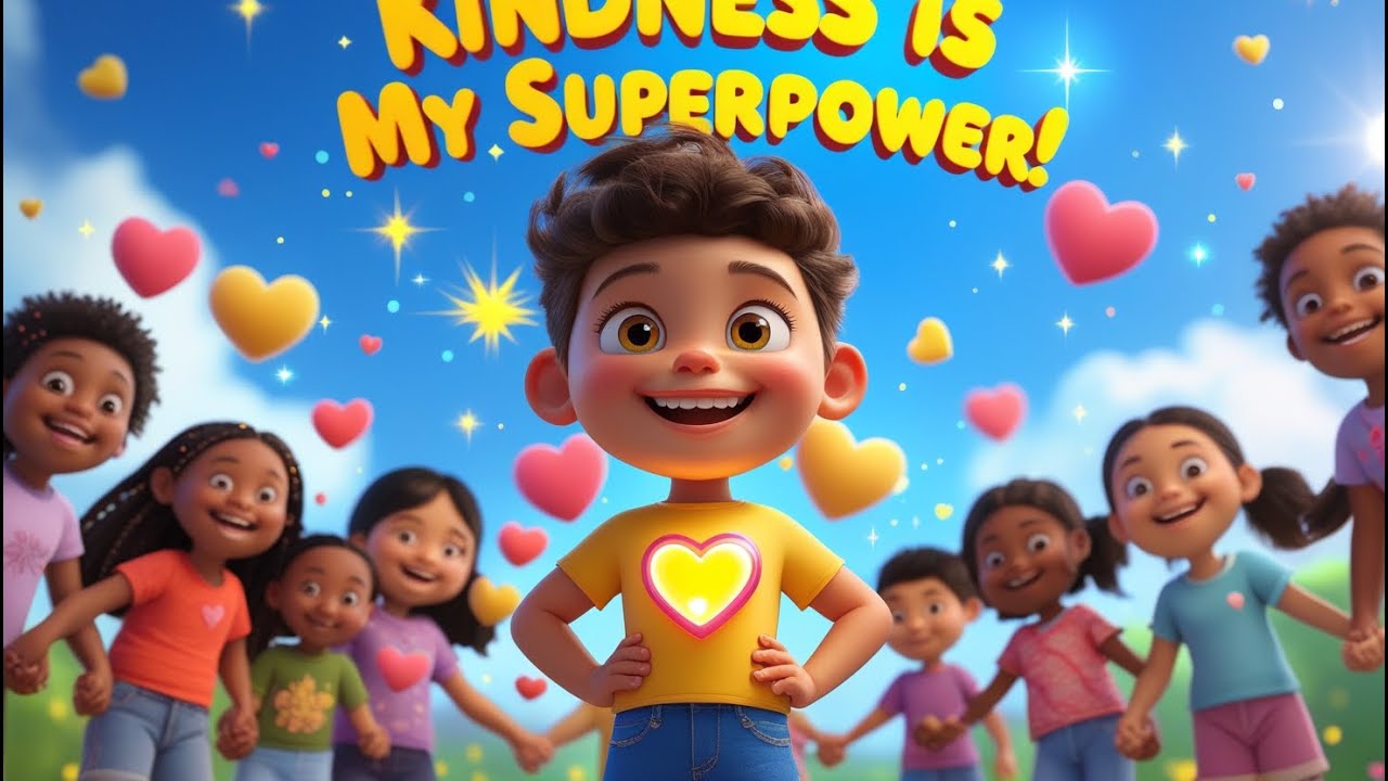 It's Easy To Be Kind Song 🆕 Kindness Song For Kids 👉 [Nursery Rhymes ...