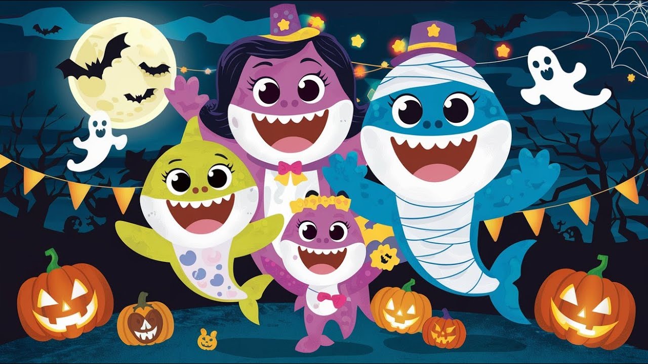 Baby Shark Halloween Dance | Spooky Nursery Rhyme for Kids |Trick-or ...