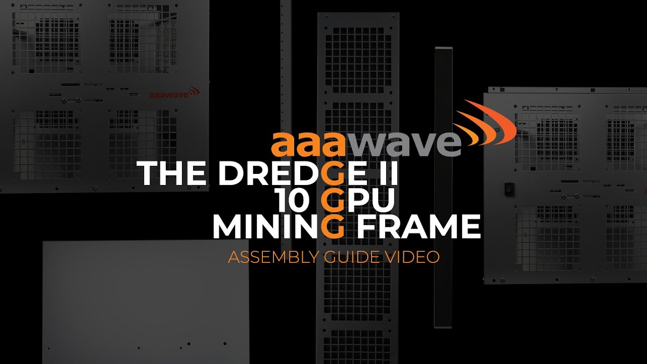 How to build 10 GPU Mining Frame - THE DREDGE II 10GPU MINING FRAME assembly guide video - YouTube