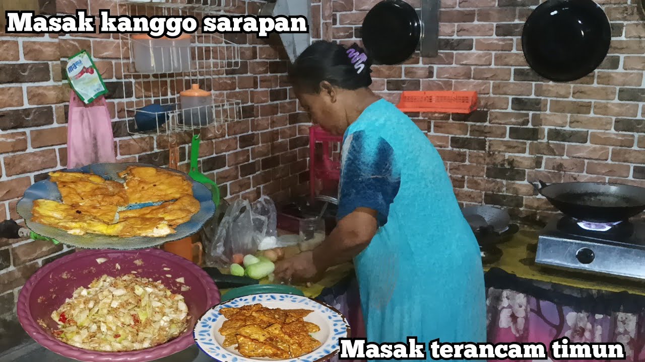 MASAK BUAT SARAPAN - TERANCAM TIMUN, TELUR DADAR DAN TEMPE GORENG - YouTube