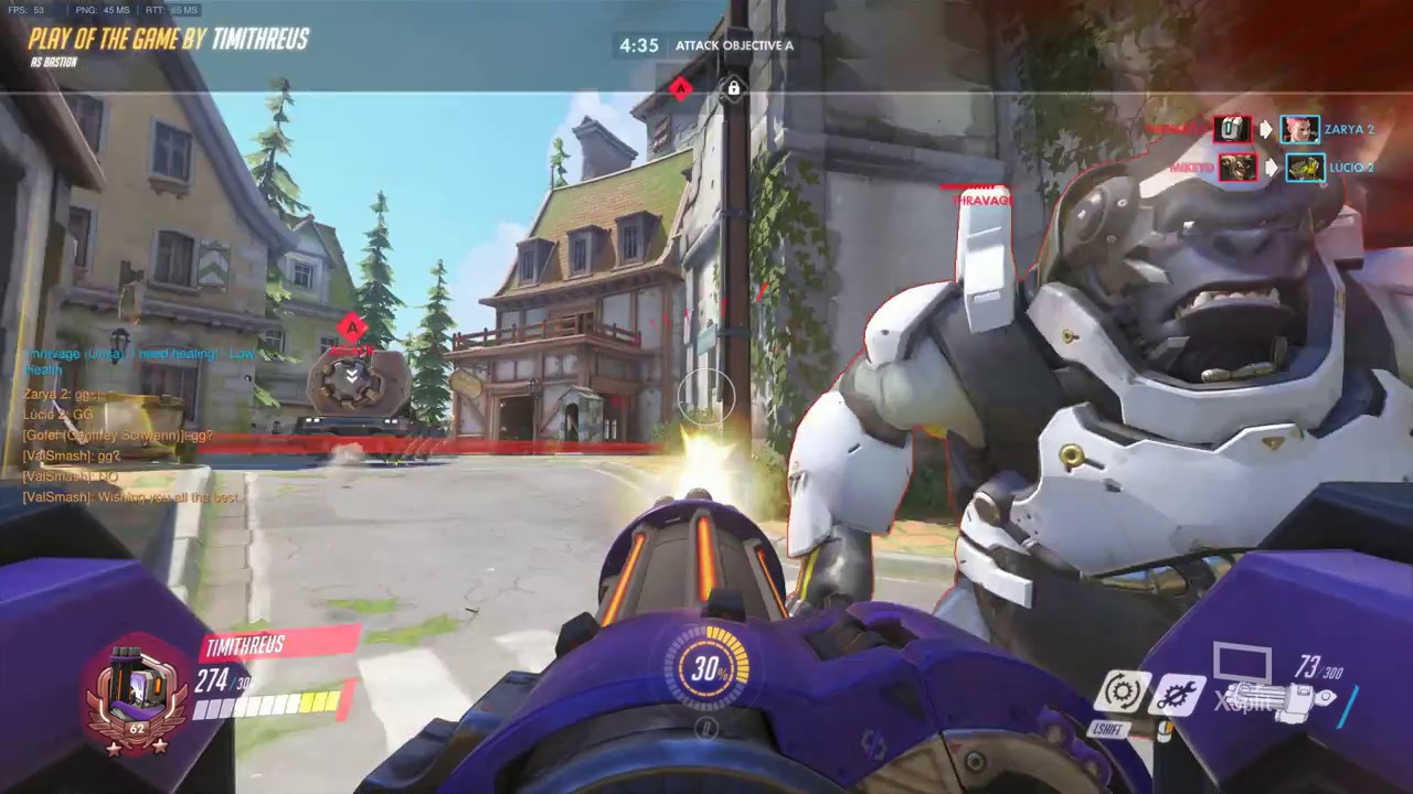 all the deaths - custom overwatch match - YouTube