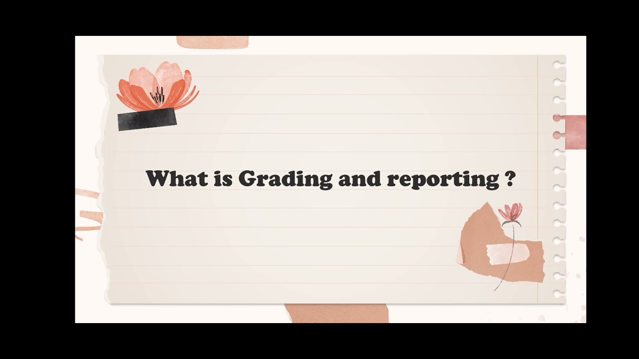 Grading and Reporting - YouTube