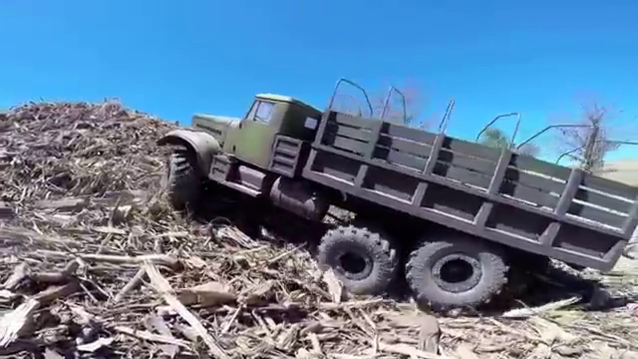 Краз Rc Kraz Truck Грузовик военный 255 РУ Модель - YouTube
