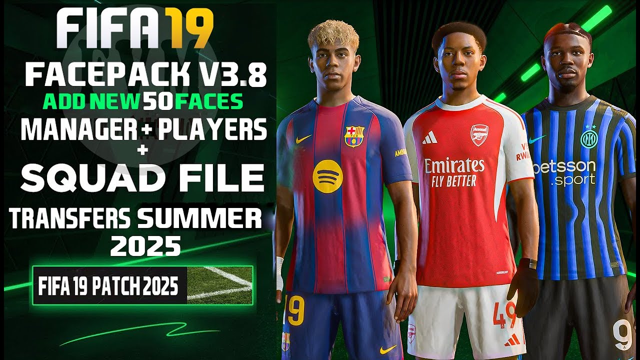 FIFA 19 PATCH 2025 - FACEPACK V3.8 | FACEPACK CHELSEA LEGEND | LATEST ...
