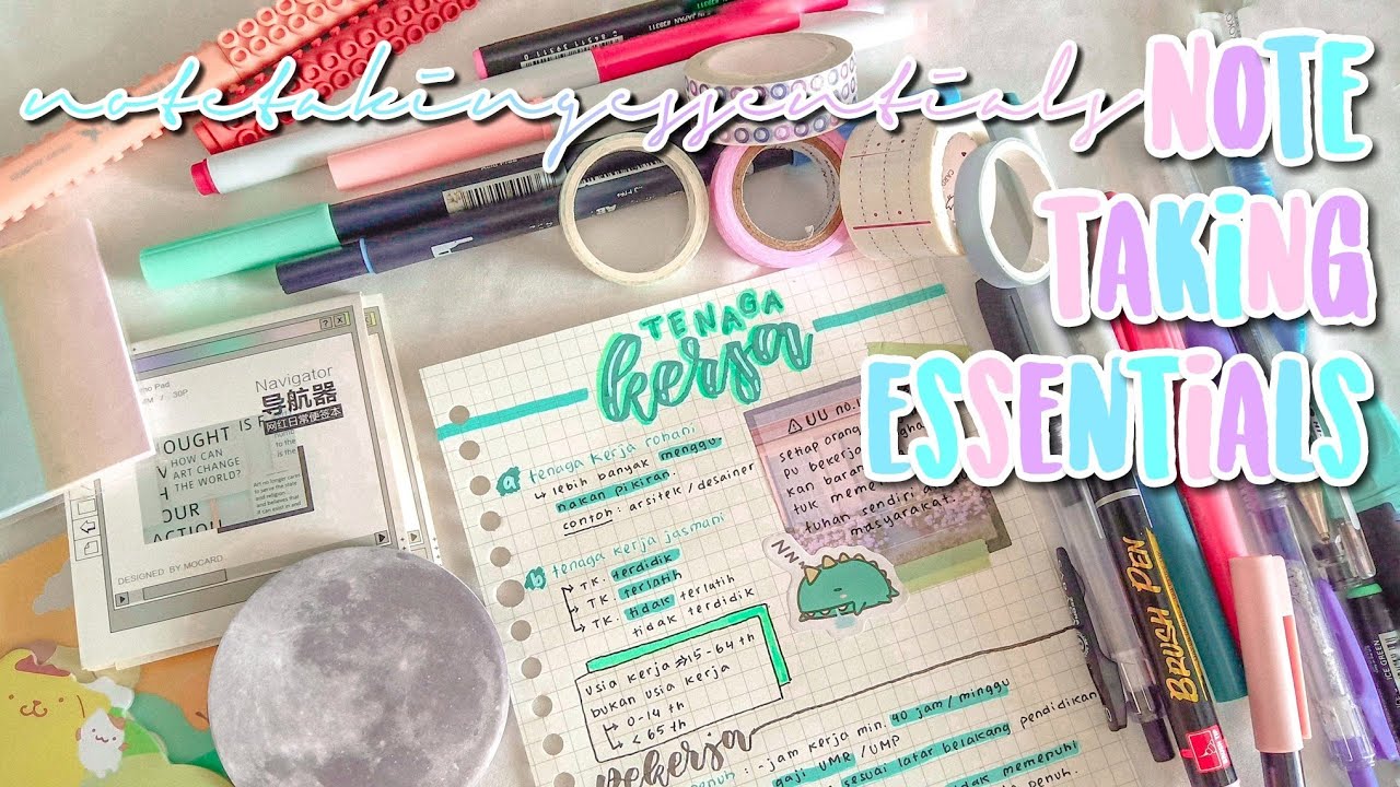 My Note Taking Essentials 2019 | Indonesia - YouTube