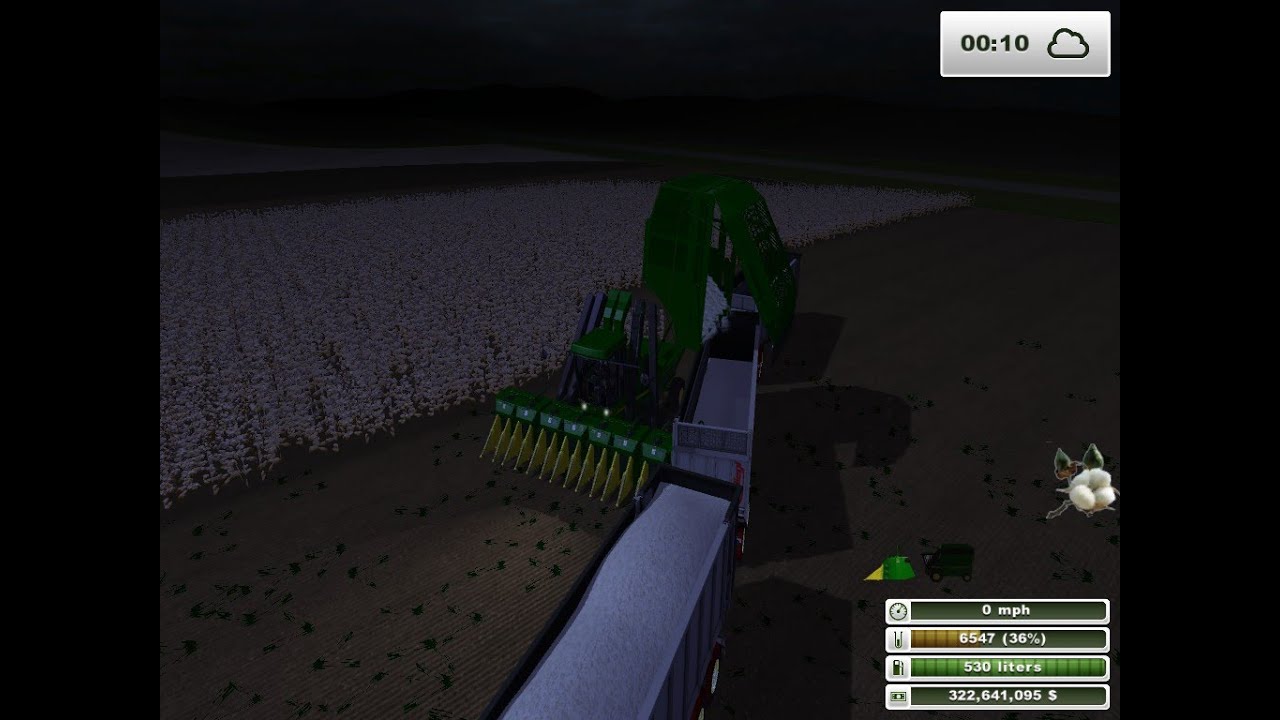 Picking cotton Farming simulator 2013 - YouTube