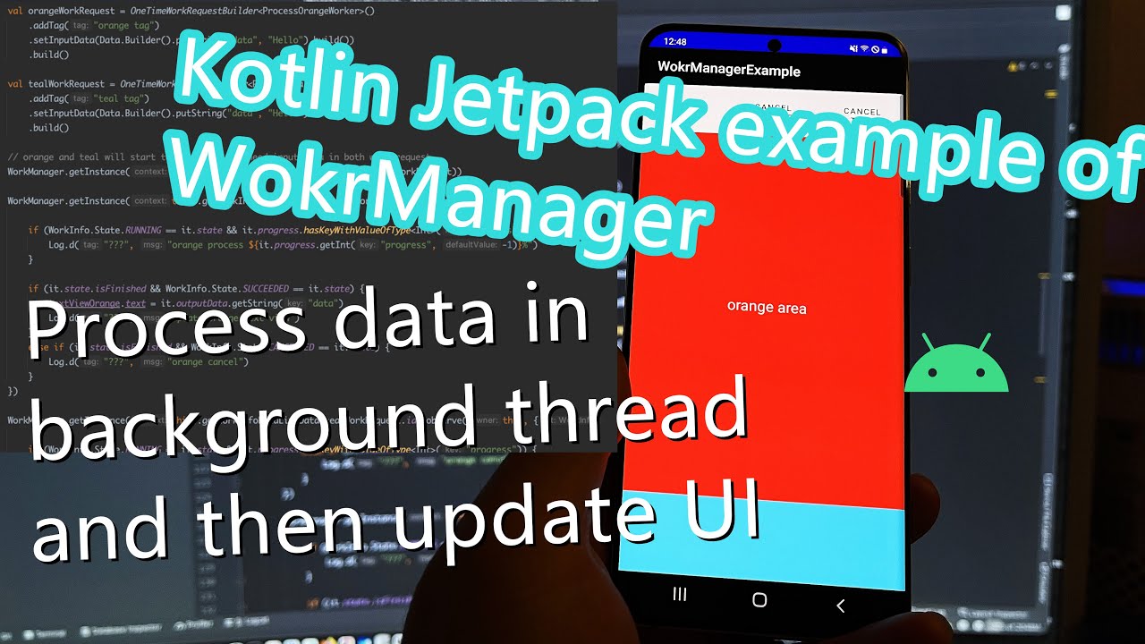 Kotlin Jetpack WorkManager process data in thread and updateUI step by ...