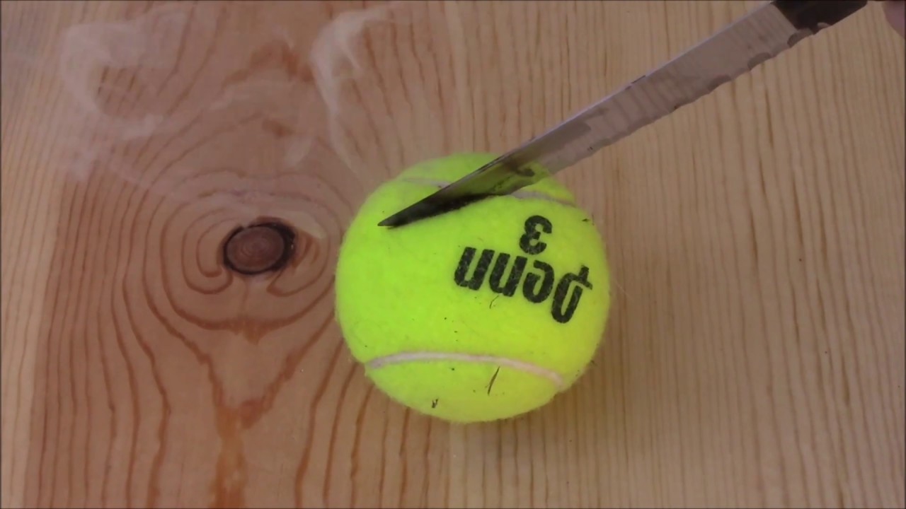 1000 Degree Knife vs Tennis ball - YouTube