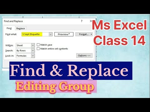 Excel Find & Replace Tutorial Editing Group #excel #exceltutorial #findandreplace #find #replace ...