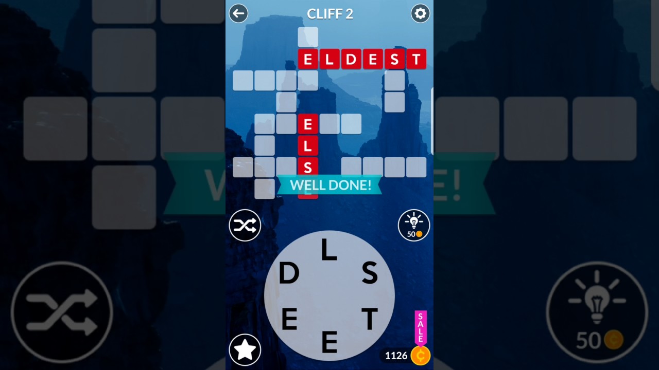 Wordscapes Cliff 2 - YouTube