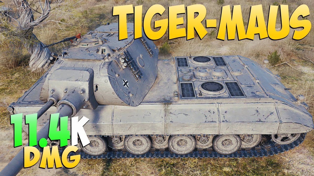 Tiger-Maus - 4 Kills 11.4K DMG - Insane! - World Of Tanks - YouTube