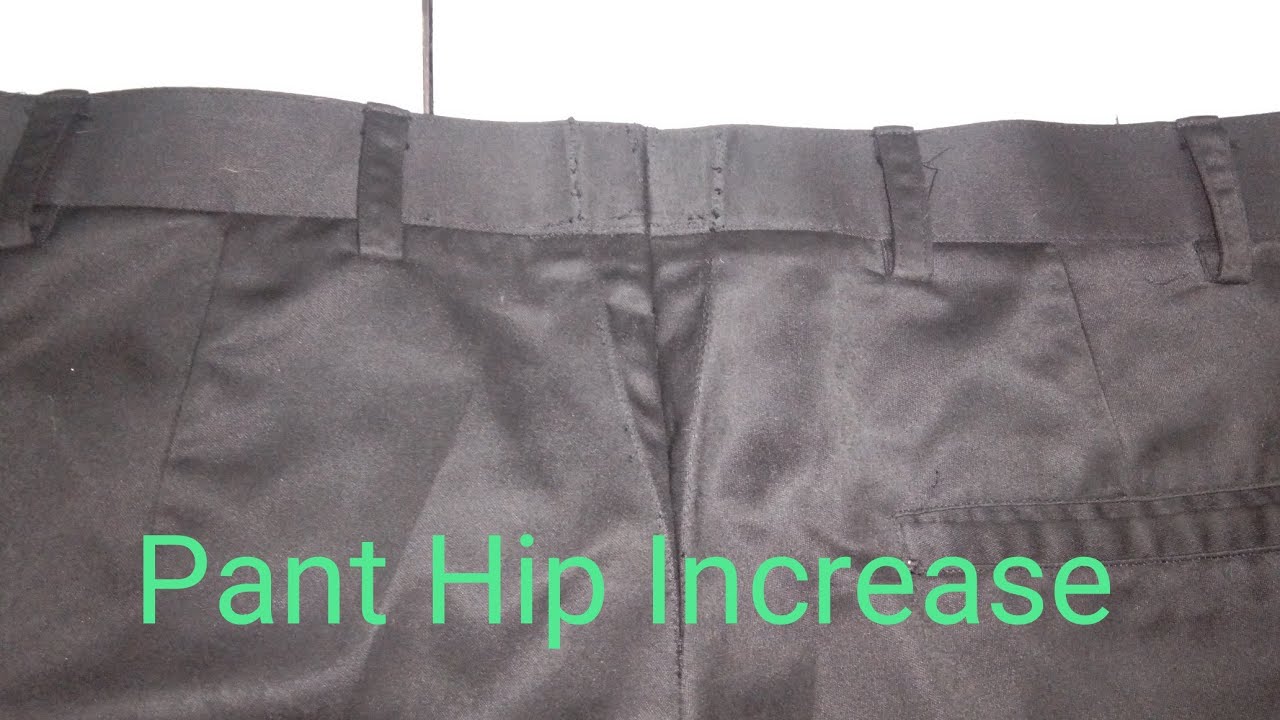 How to Increase Pant Hip Size | Pant Waist Alter - YouTube