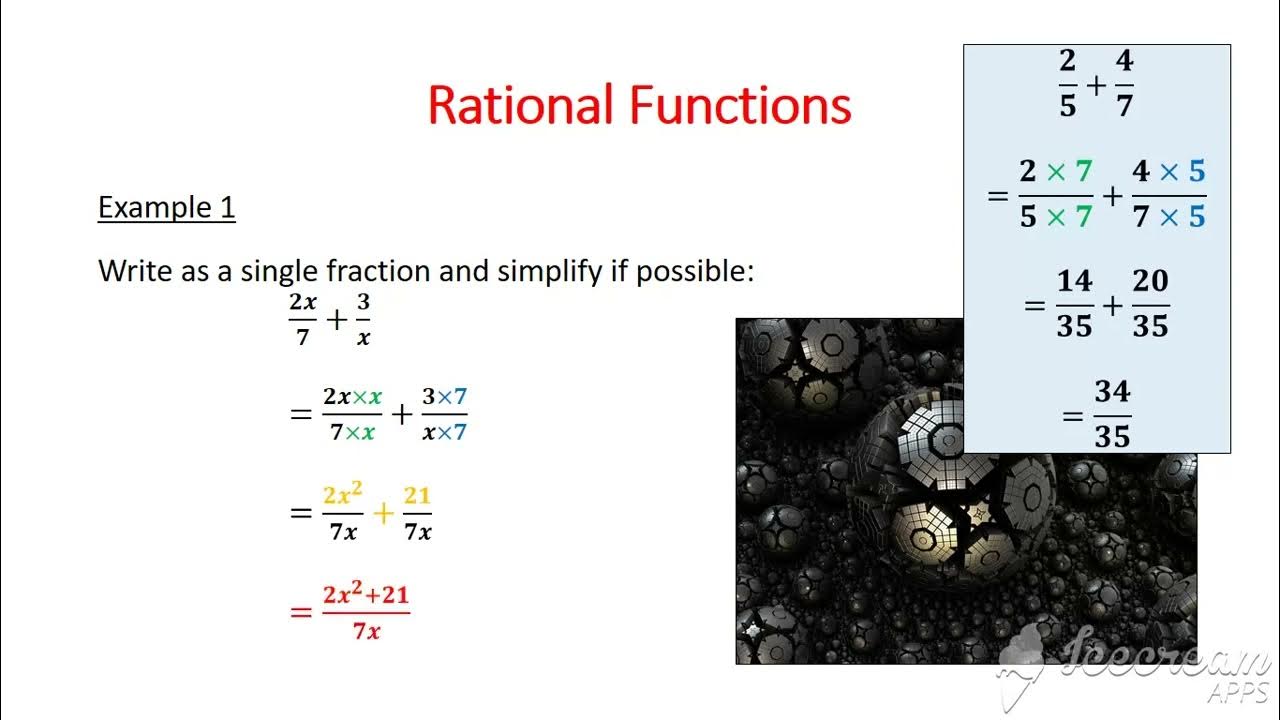 L1A12 - Rational Functions #2b - YouTube
