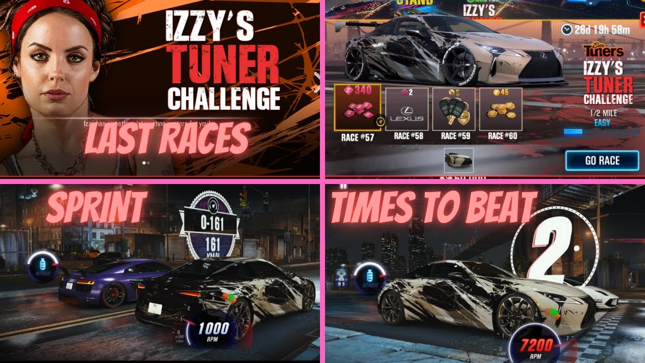CSR2 | Izzy's Tuners Challenge | Times to Beat, Lexus LC 500 Tune, Last ...
