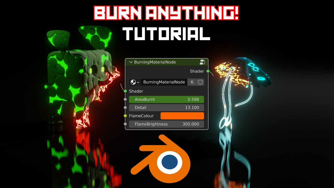 Stylized Burning/Disintegration Material - Blender Tutorial - YouTube