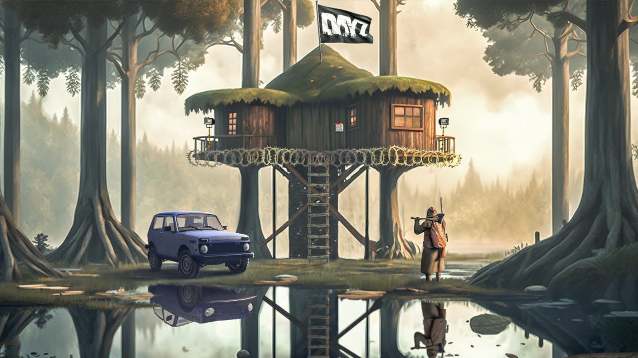 How I Built My First SECRET Swamp Base in DayZ... - YouTube